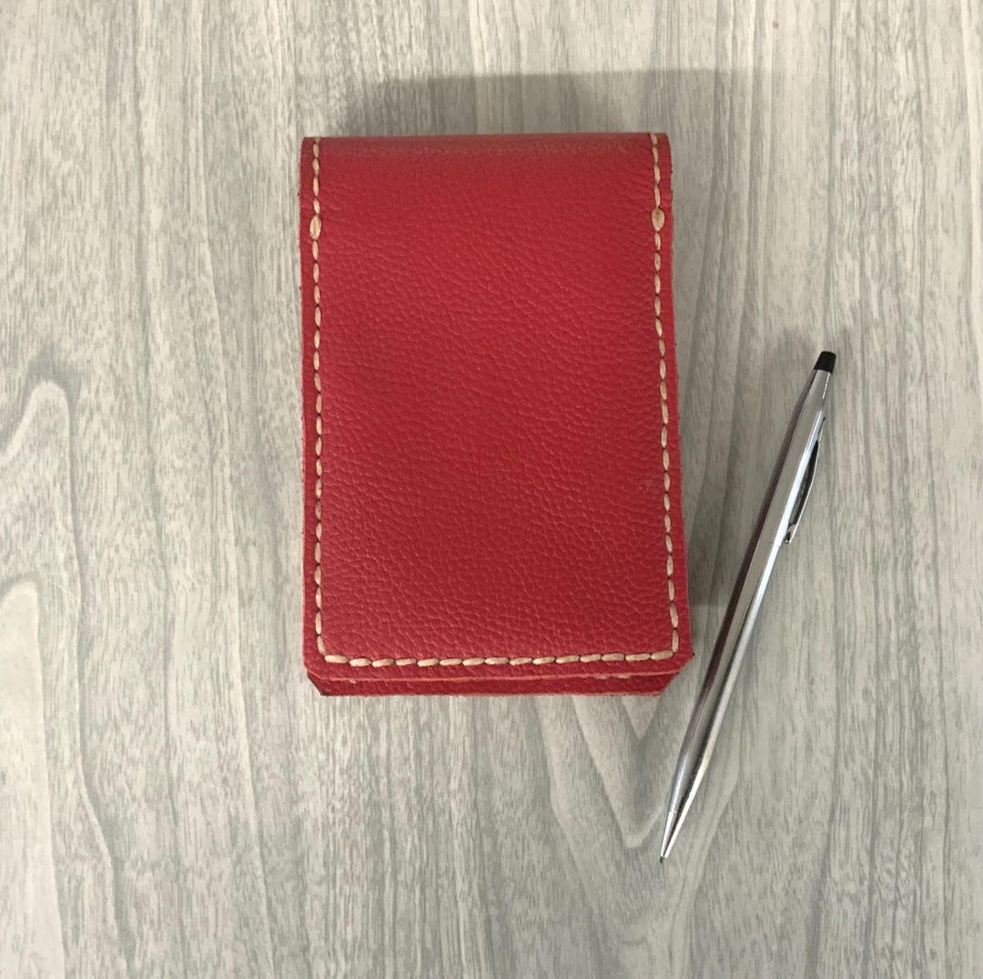 Leather Flip Note Pad Cover,small Memo Book Cover, Mini Note, 3”x5 ...