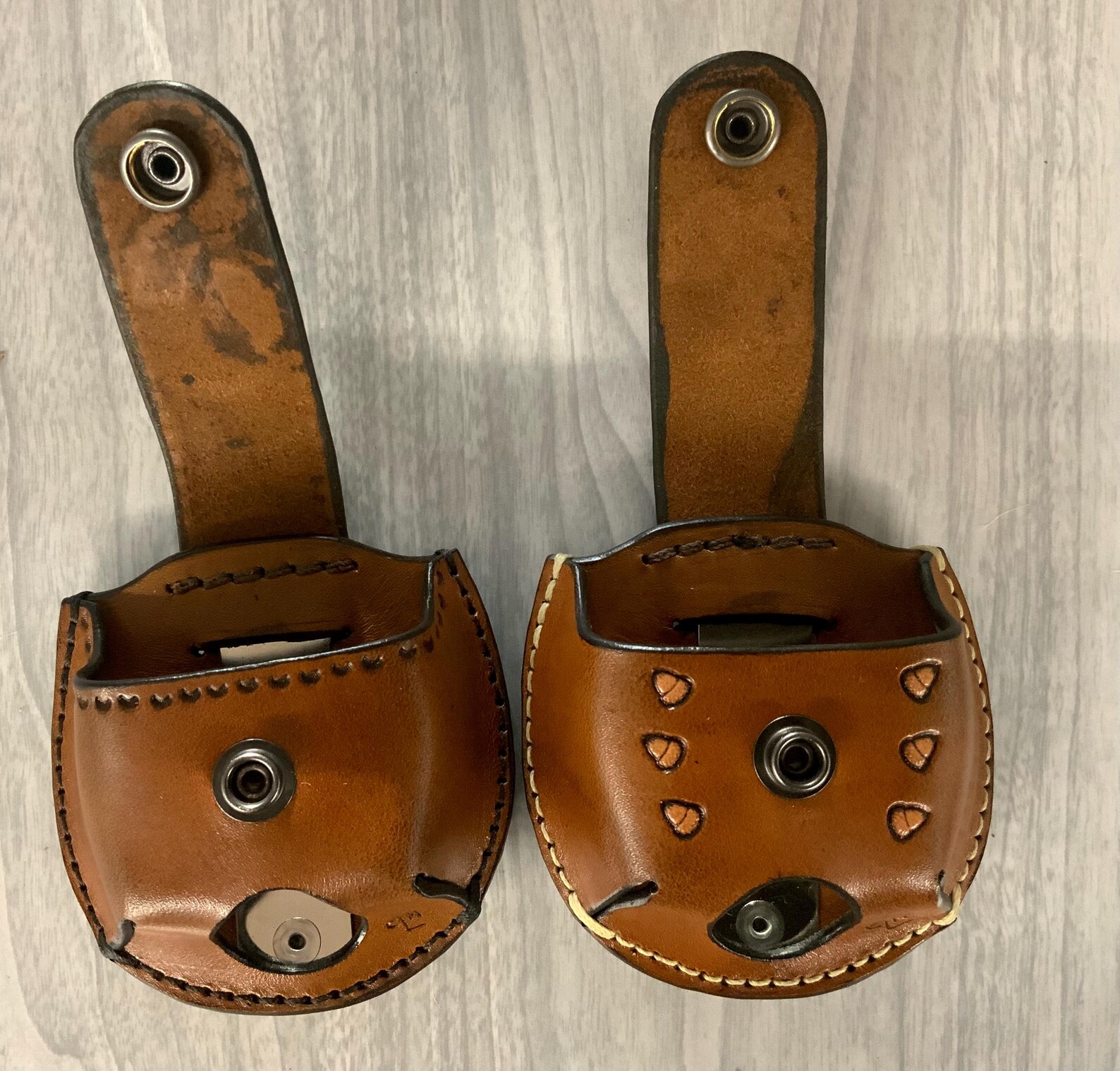 Snuff Can Case, Metal Belt Clip on Snuff Case,leather Snuff Holder ...