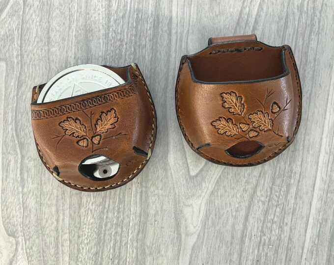 Snuff Can Holder, Snuff Can Case With Clip, Leather Snuff Can Holder ...