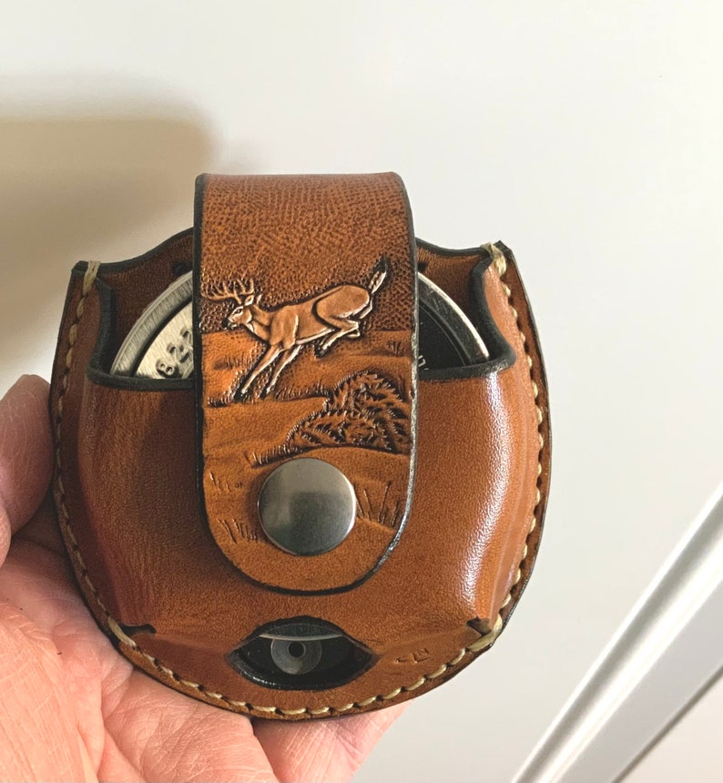 Clip on Deer Snuff Casesnuff Can Holsterleather Snuff Can | Etsy