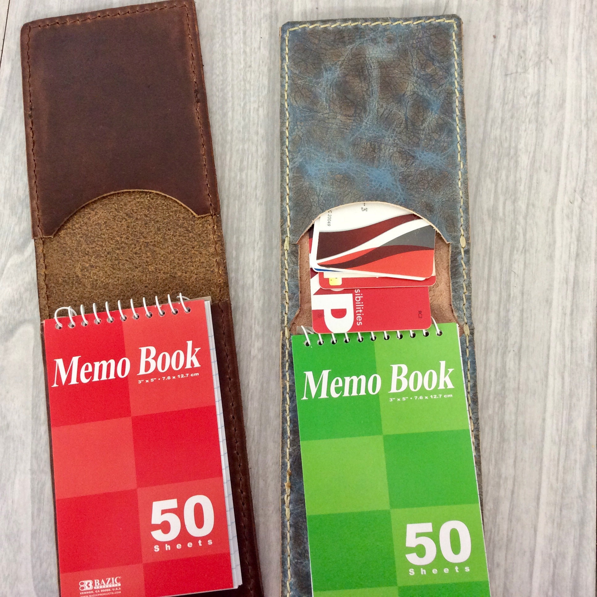 Leather Flip Note Pad Coversmall Memo Book Cover Mini Note | Etsy