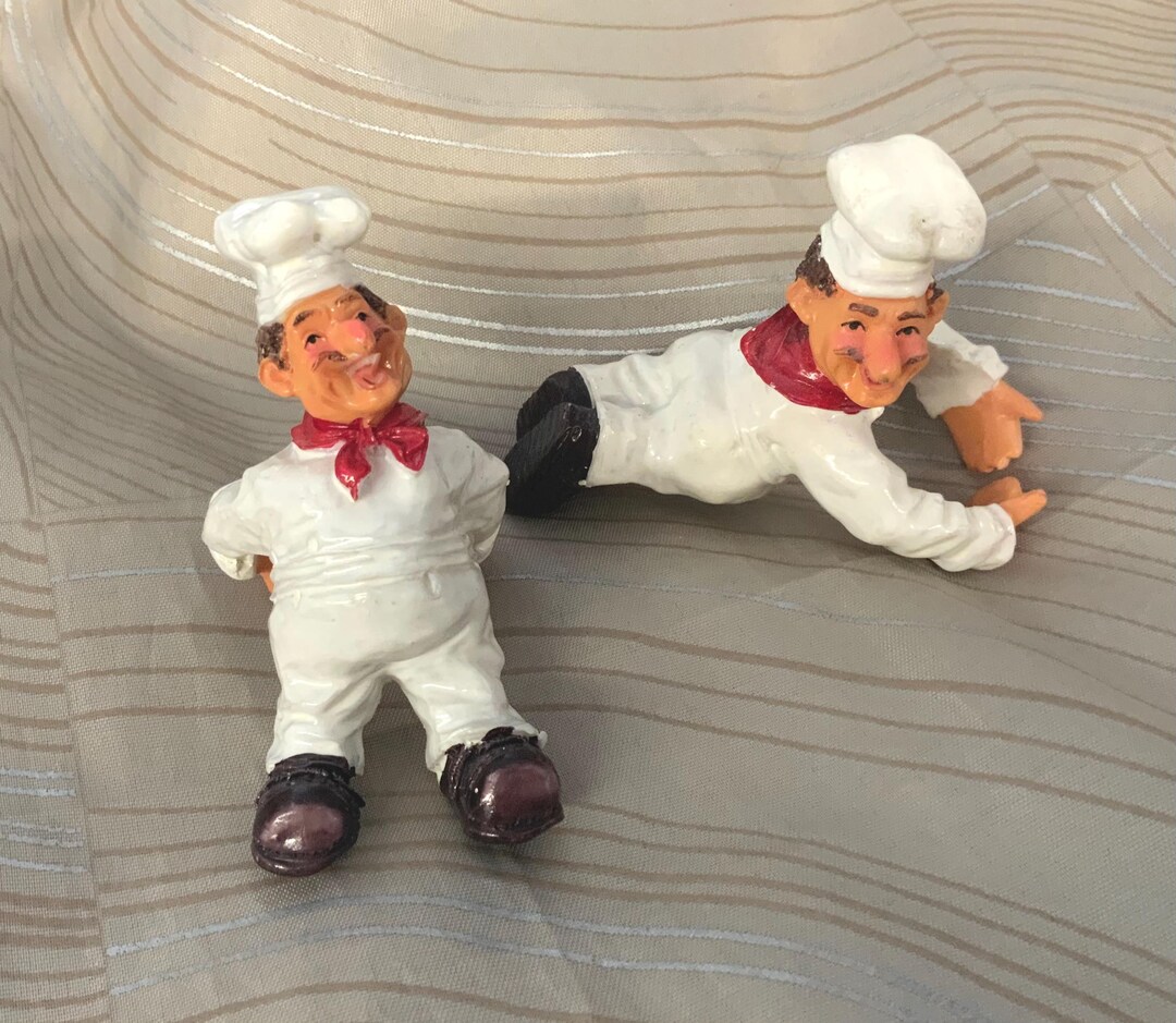 Italian Chefs Bottle Neck Huggers, Wine Bottle Huggers, Two Chef Neck ...