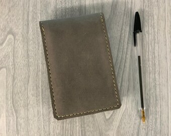 Leather Flip Note Pad Coversmall Memo Book Covermini Note - Etsy