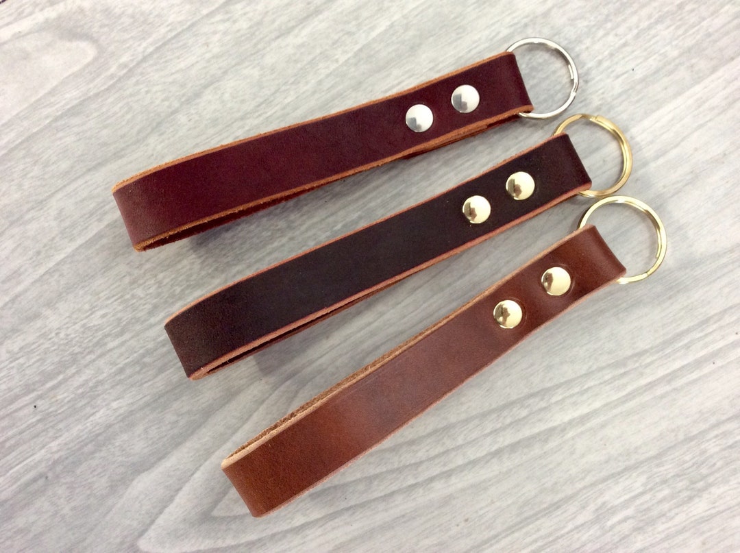 Leather Belt Key Chain, 6", Belt,key Latigo Leather Keychain,latigo ...