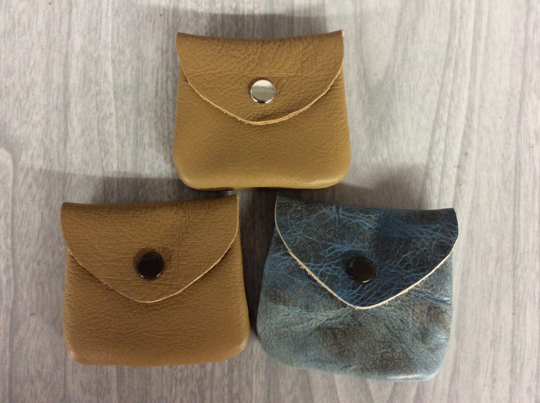 Small Coin Purse, Leather Coin Purse, Tiny Coin Purse, Ear Bud Case ...