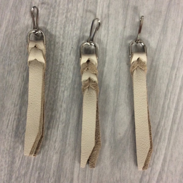 Leather Zipper Pull - Etsy