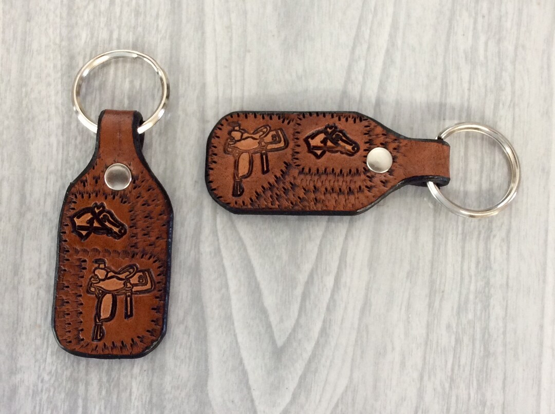 Saddle Key Fob, Saddle,horse, Key Chain, Keyfob, Keychain, Leather ...