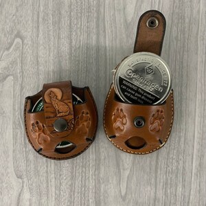 Wolf snuff caseSnuff can holsterleather snuff can | Etsy