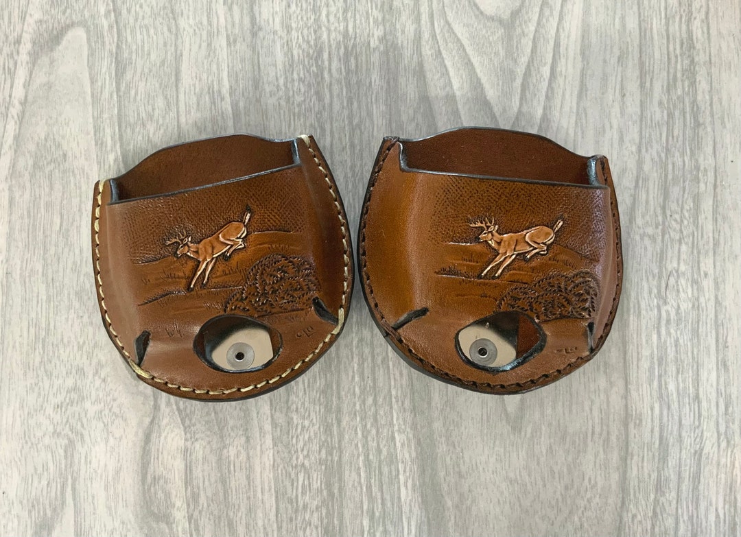 Clip on Deer Snuff Case, Snuff Can Holder, Leather Snuff Can Case,snuff ...