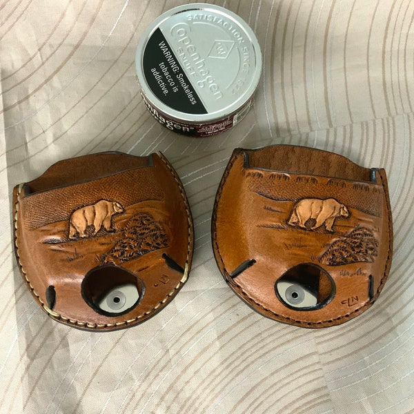 Leather Snuff Can Holder - Etsy