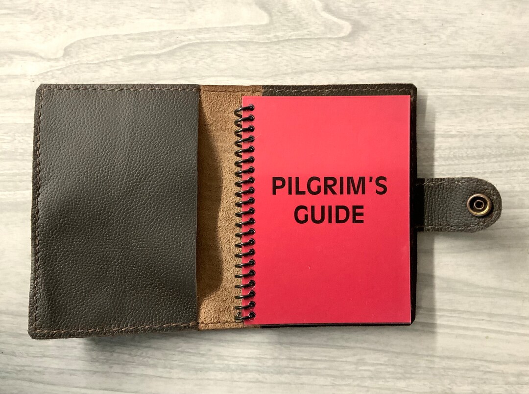 Leather Cover for Pilgrim’s Guide, Guide Not Included, Notebook Cover ...