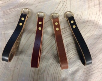Handmade Leather Keychain/ HK Hook Keyring/ Leather Keyfob/ - Etsy