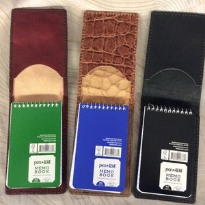 Leather Flip Note Pad Coversmall Memo Book Cover Mini Note - Etsy