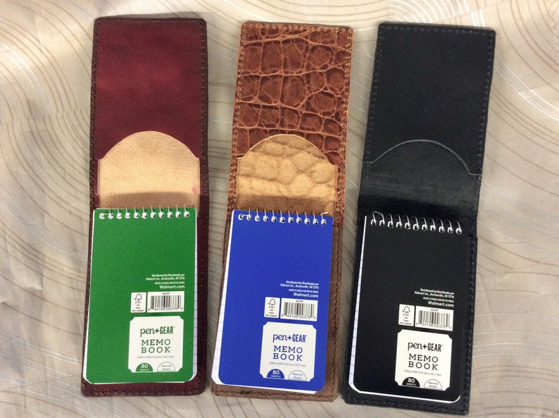 Leather Flip Note Pad Coversmall Memo Book Cover Mini Note - Etsy