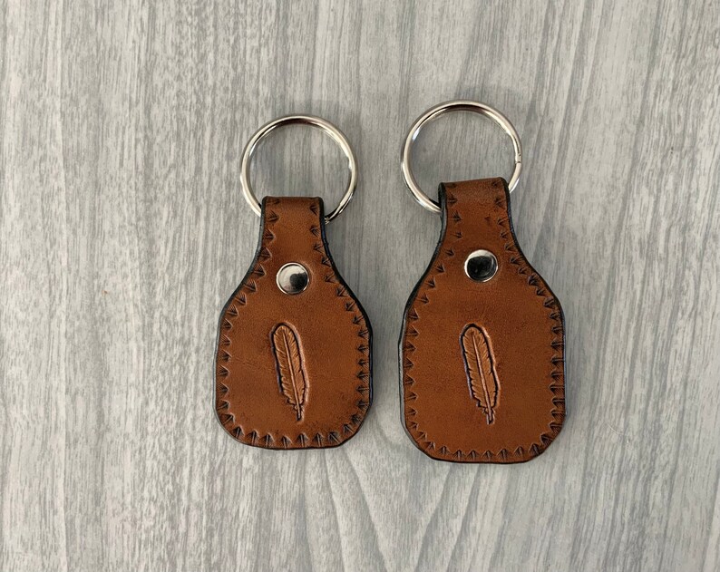 Feather Feather Key Fob Feather Key Chain Feather Key - Etsy