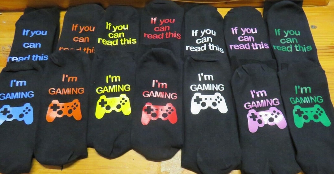 Gaming / Gamer Socks 5 Sizes for Boys / Teens / Adults - Etsy
