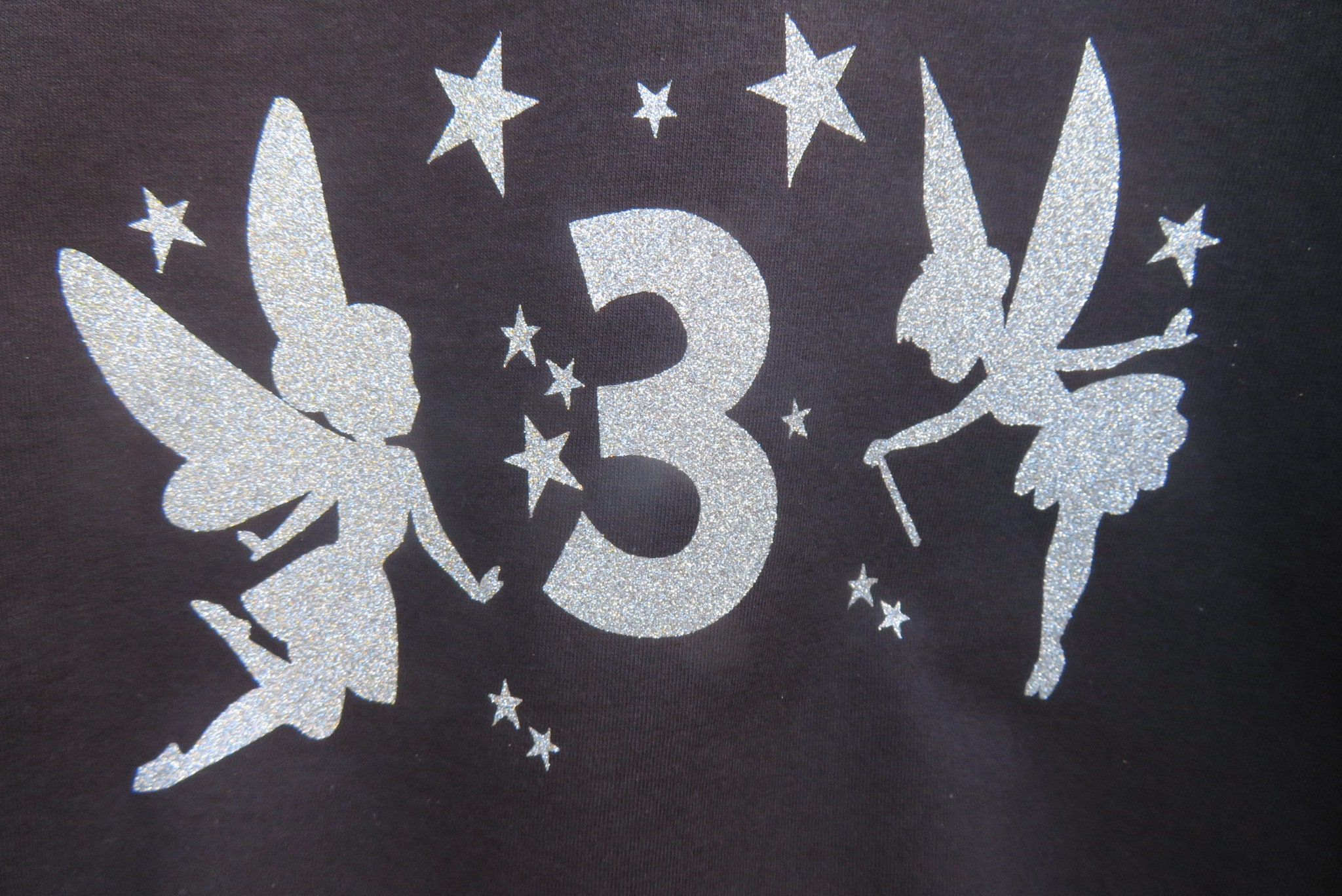 Birthday Fairy T-shirts with Glitter writing Any Age & | Etsy