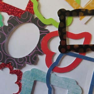 Pack of 50 Die Cut Assorted Mini Frames for Card Making / Scrapbooking ...