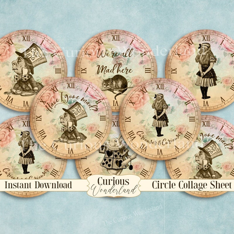 Alice in Wonderland Clock - Etsy