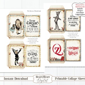 Wizard of Oz Stationary Set, Letter Writing Paper, Wizard of Oz Paper ...