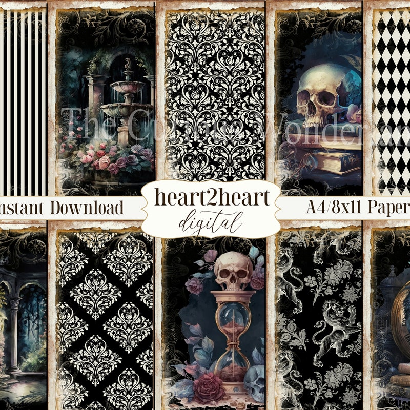 Dark & Gothic Paper - Etsy