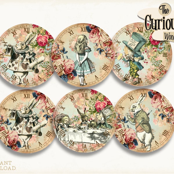 Alice in Wonderland Clock - Etsy