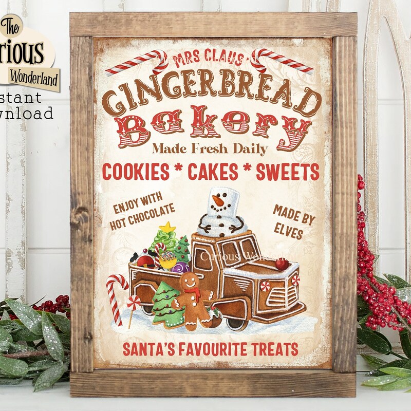 Gingerbread Sign - Etsy