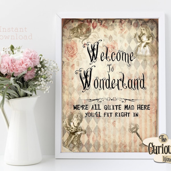 We're All Quite Mad - Etsy