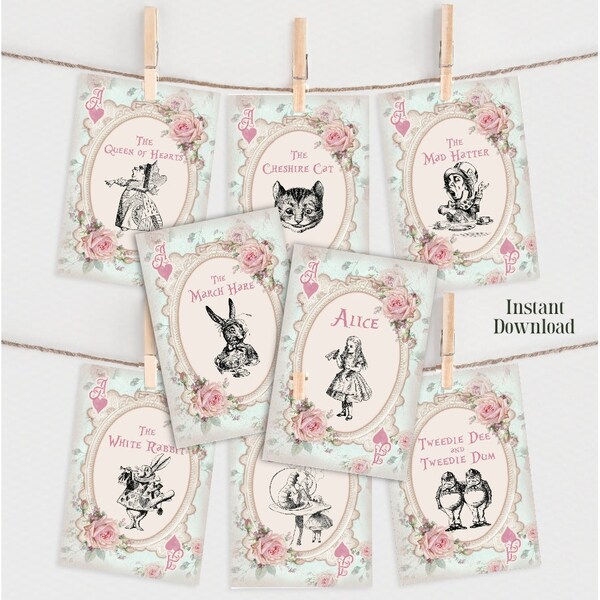 Alice in Wonderland Table Numbers - Etsy