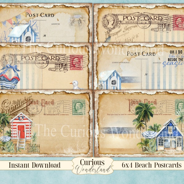 Beach Postcards - Etsy
