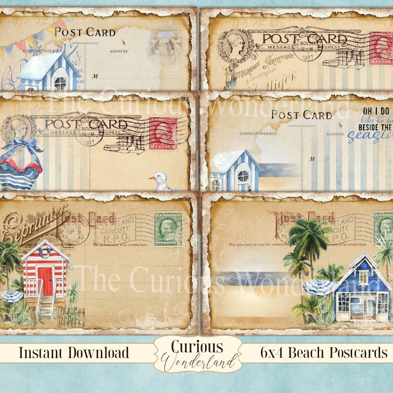 Beach Postcard - Etsy