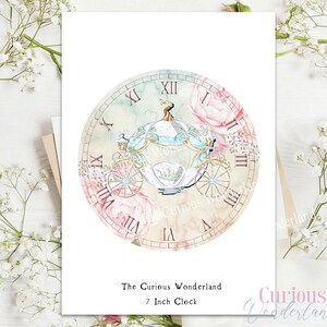 Princess Clock, Printable Clock, Fairytale Princess Party Prop ...