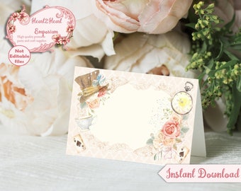 Tea party place card | Etsy