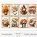 Autumn Floral ATC Collage Sheet, Fall Flowers Journal Cards, Digital ...
