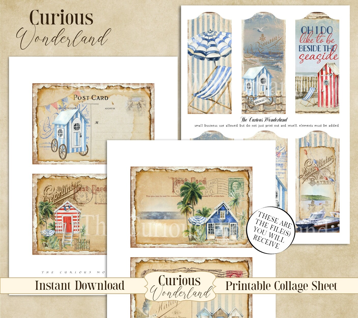Coastal Vol 2 Junk Journal ATC Ephemera Nautical Pack - Etsy