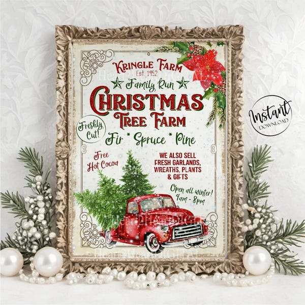 Christmas Tree Farm Sign - Etsy