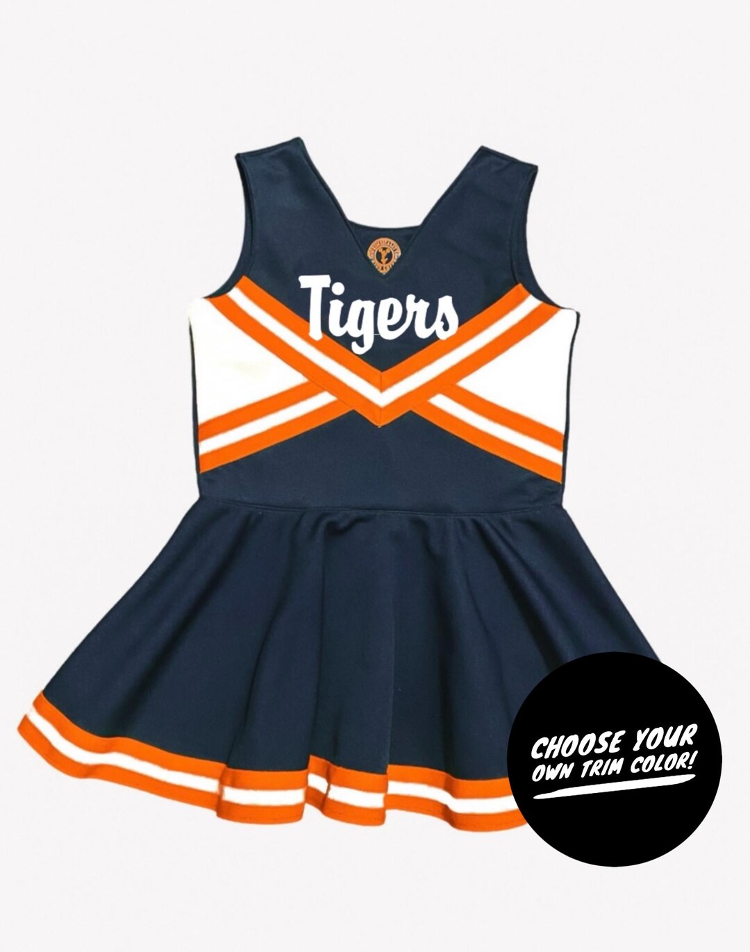 Navy Blue Kids Cheer Uniform Cheer Costume Custom Cheerleading Uniform ...