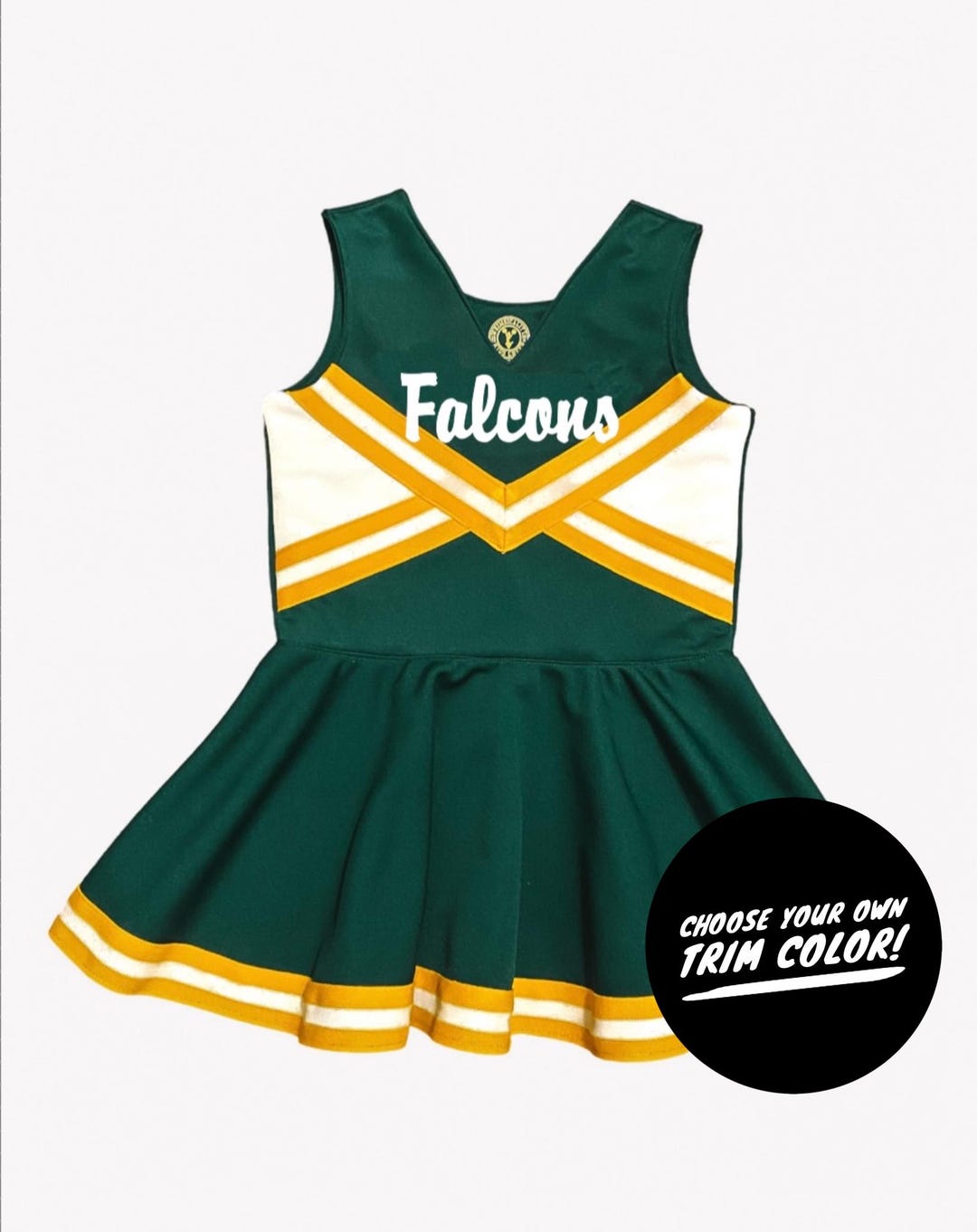 Dark Green Kids Cheer Uniform Cheer Costume Custom Cheerleading Uniform ...