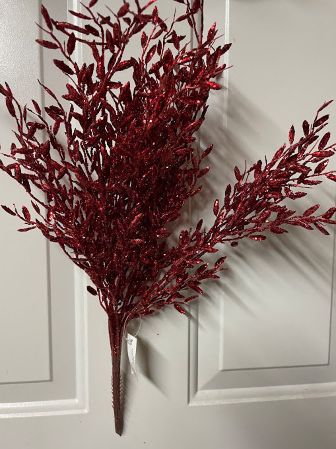 Red Glitter Acadia Grass Bush - Etsy