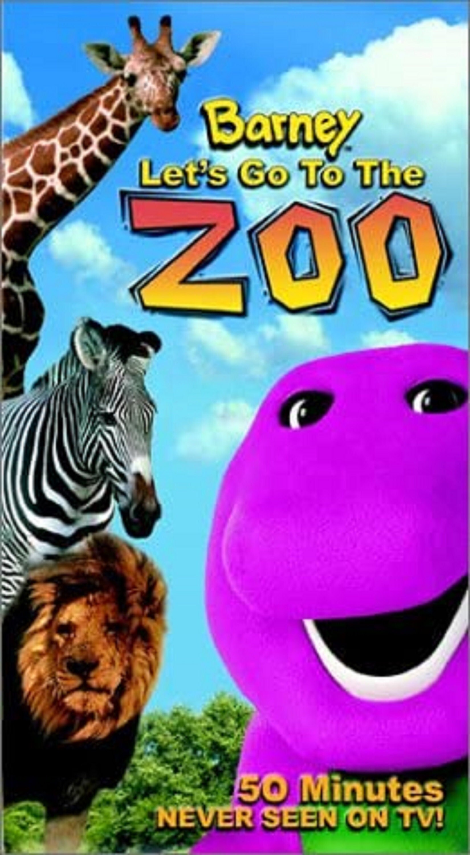 Barney Let's Go to the Zoo VHS | Etsy
