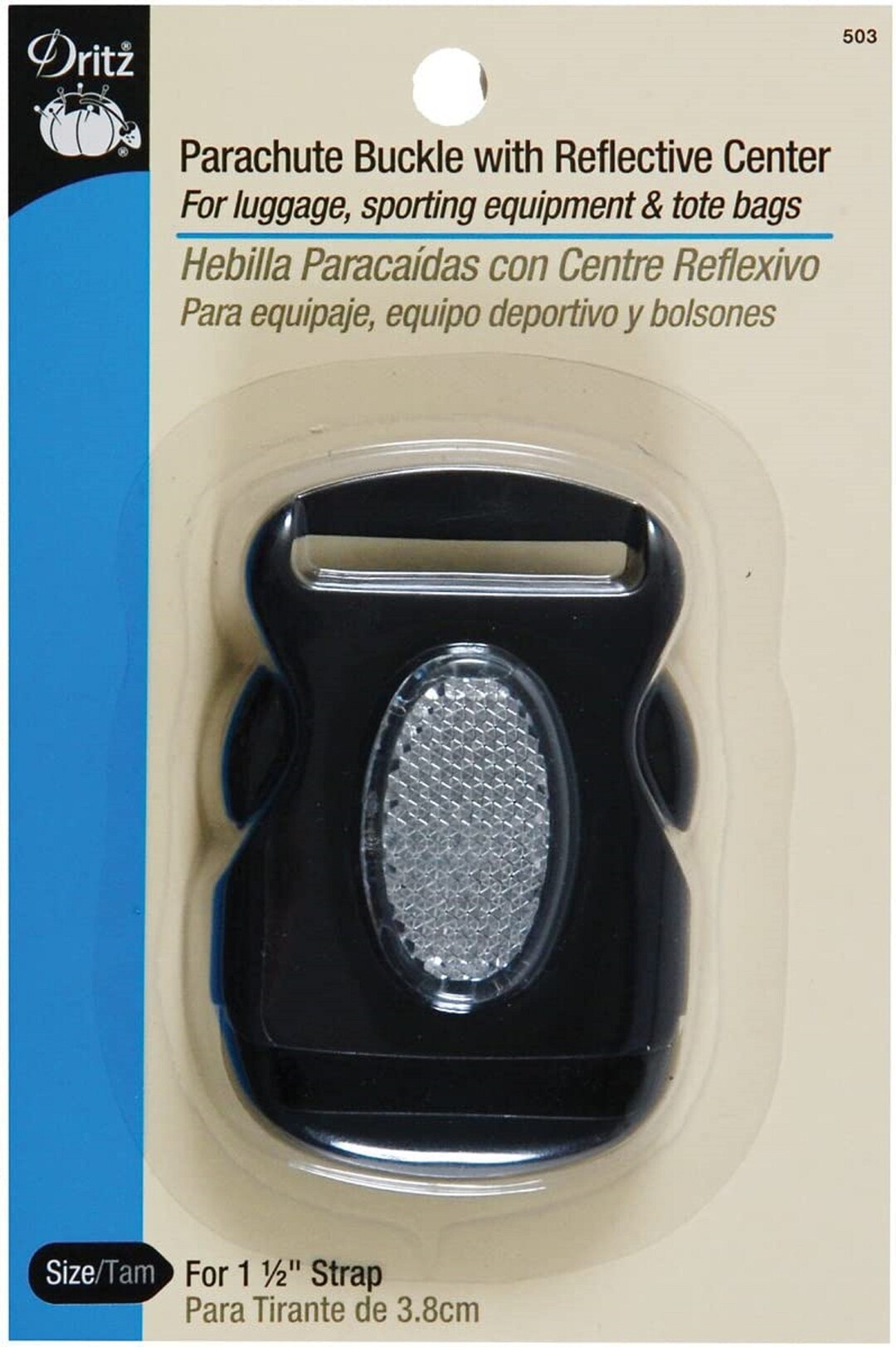 Dritz Parachute Buckle W/reflective Center for 1-1/2" Strap Black - Etsy