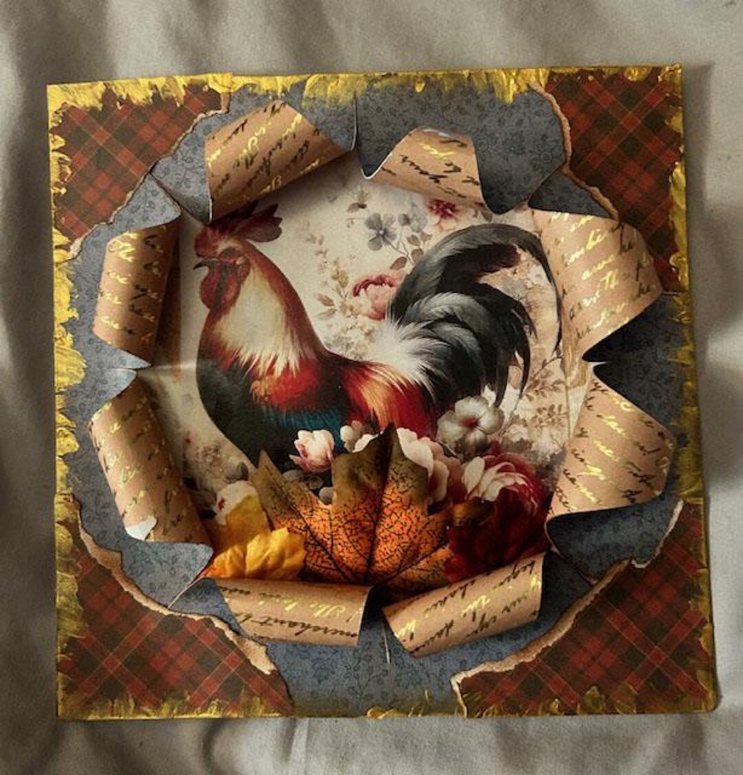 Fall Country 1 Handmade Busted Canvas Art - Etsy