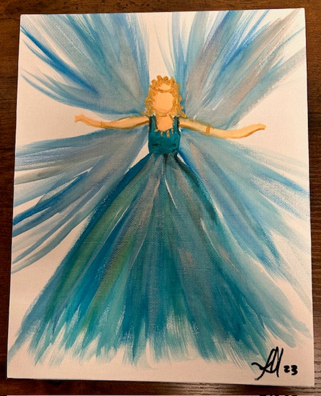 Blue Angel Original Watercolor Painting by Lee Seed - Etsy