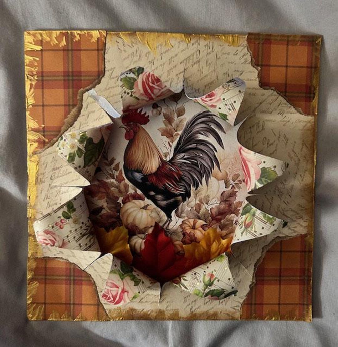 Country Autumn #2 OOAK Busted Canvas Art Piece - Etsy