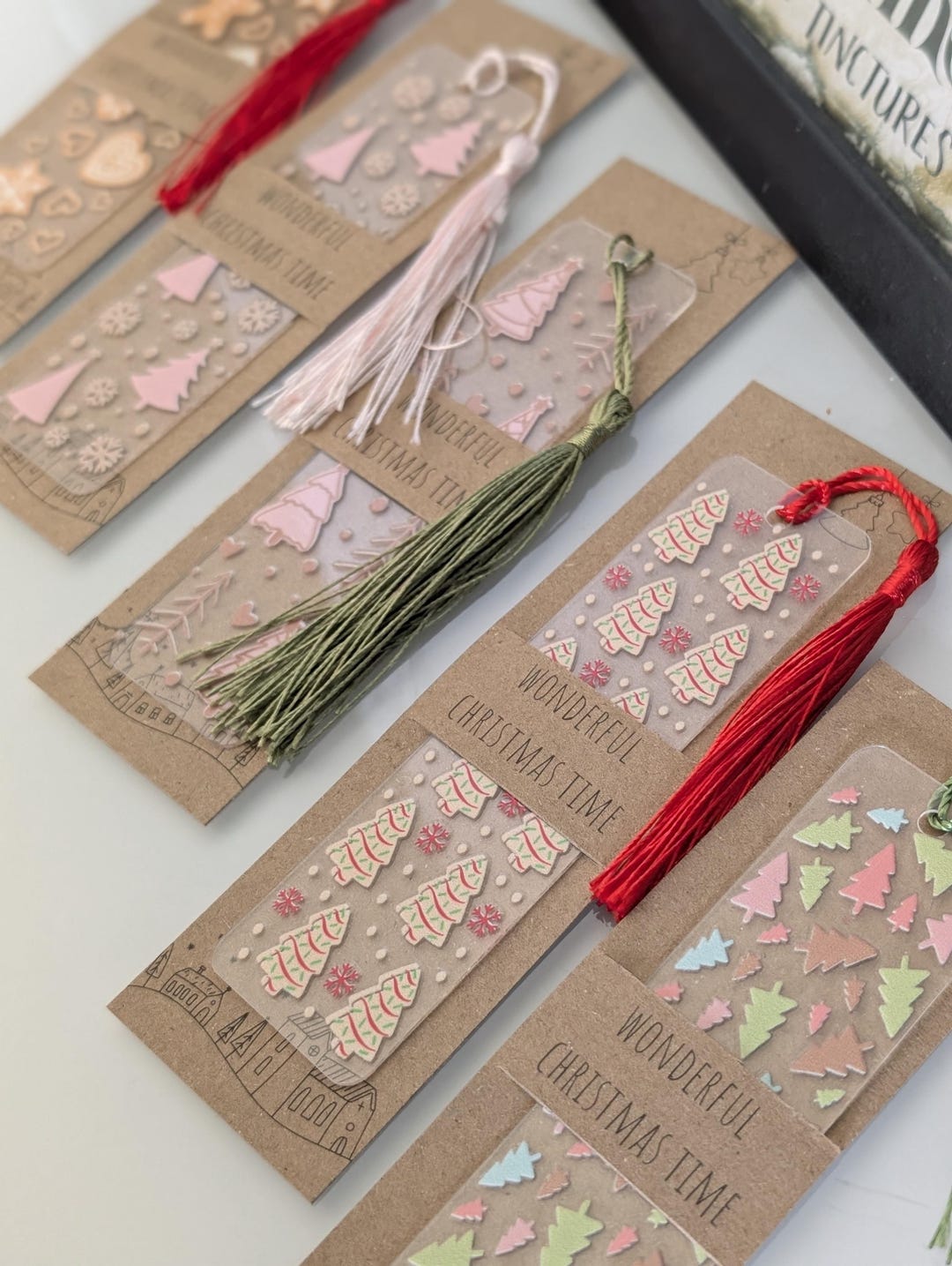Handmade Christmas Bookmarks With Tassel | Buy 1 Get 1 Free Offer ...