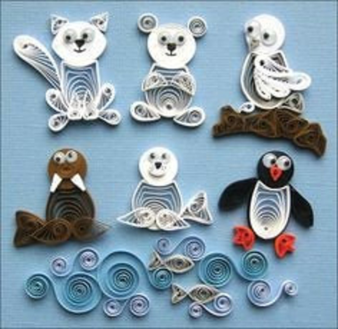 Quilled Animals - Etsy