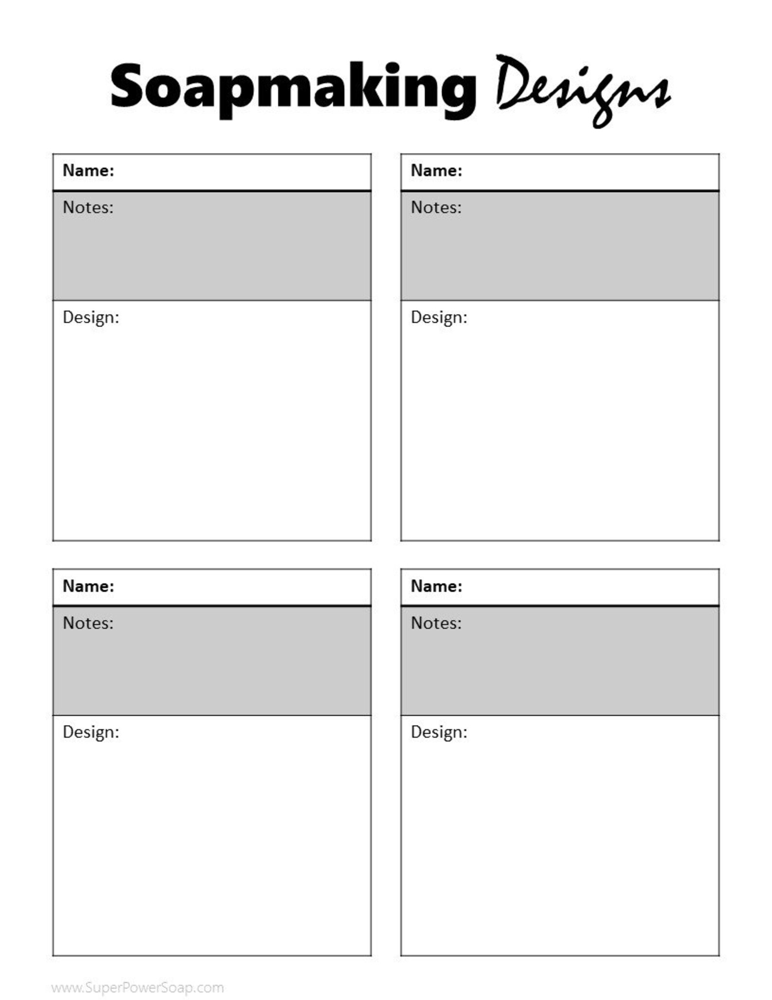 Soapmaking Template Bundle - Etsy