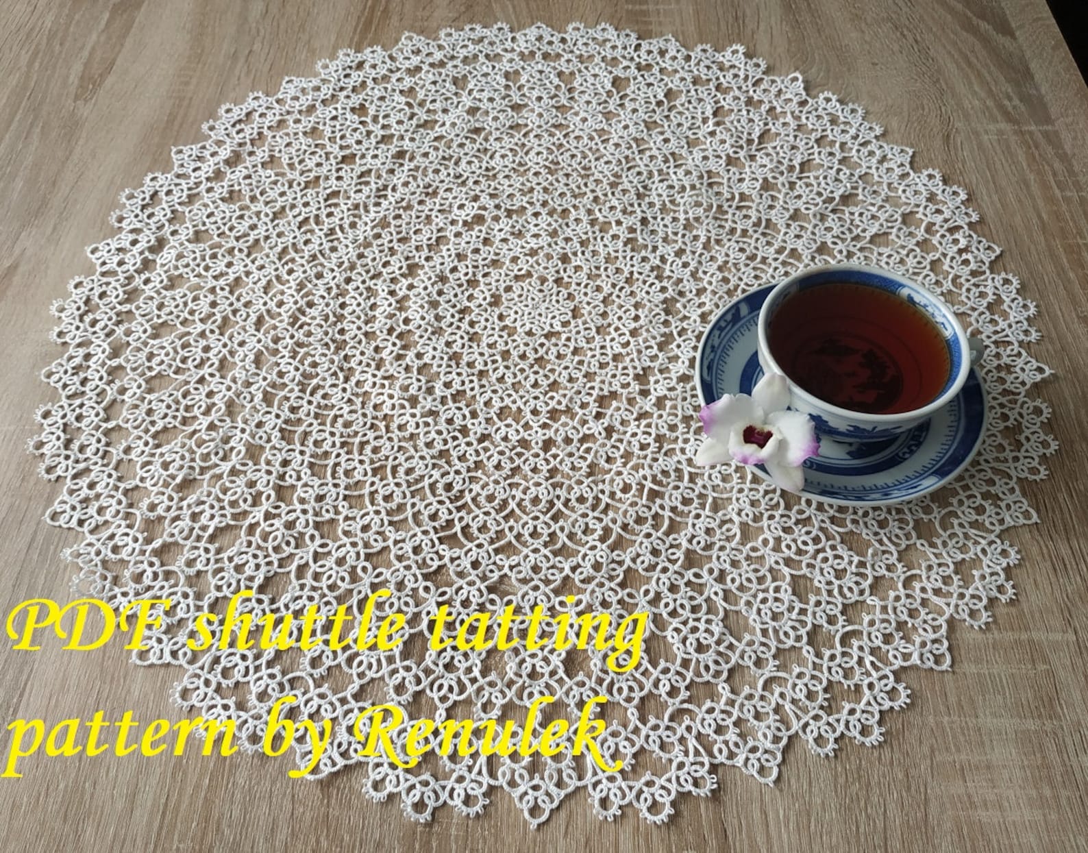 Doily coral Reef PDF Original Shuttle Tatting Pattern by - Etsy