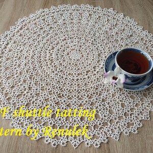 Doily “coral Reef” PDF Original Shuttle Tatting Pattern by Renulek ...
