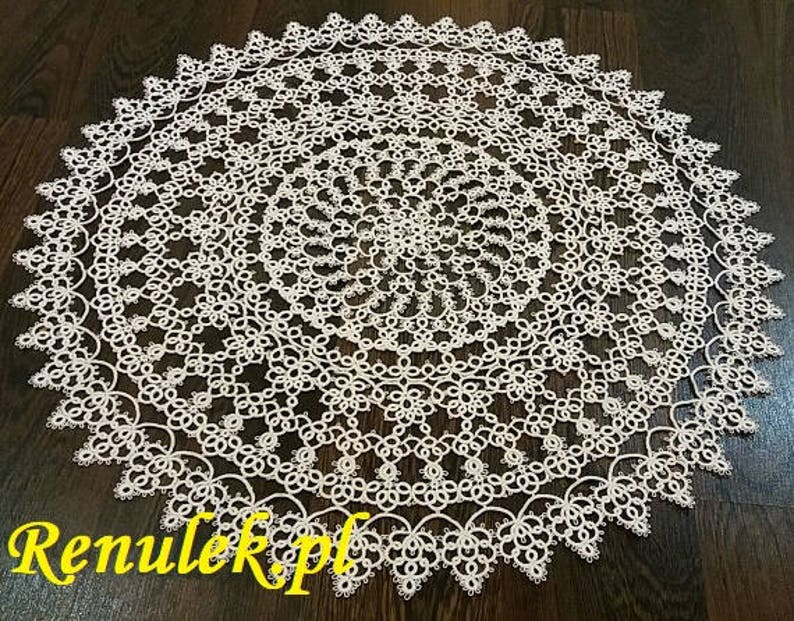 Doily Spring2018 PDF Original Shuttle Tatting Pattern by - Etsy